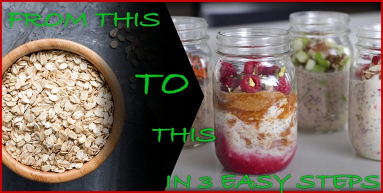 A quick, delicious, healthy, diet recipe: 3 ingredient overnight oats